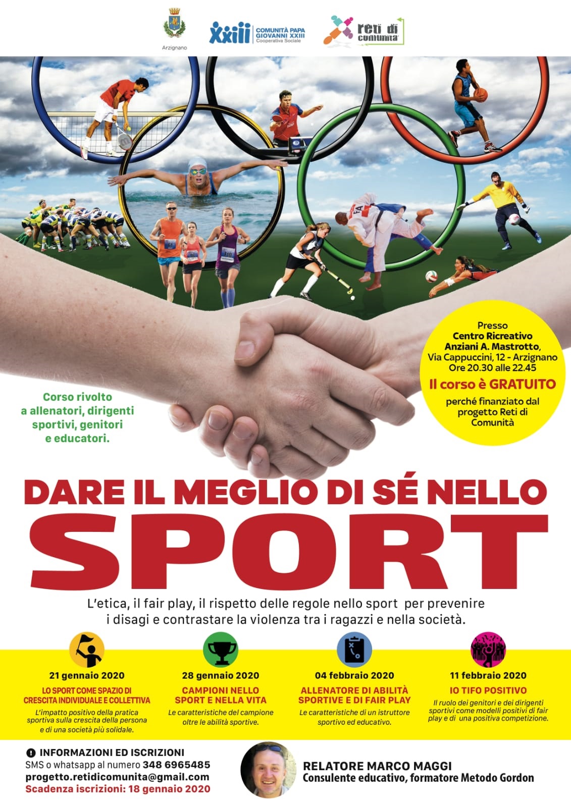 Dare il meglio di sè nello sport - 21 Gennaio 2020 / 11 Febbraio 2020 ...